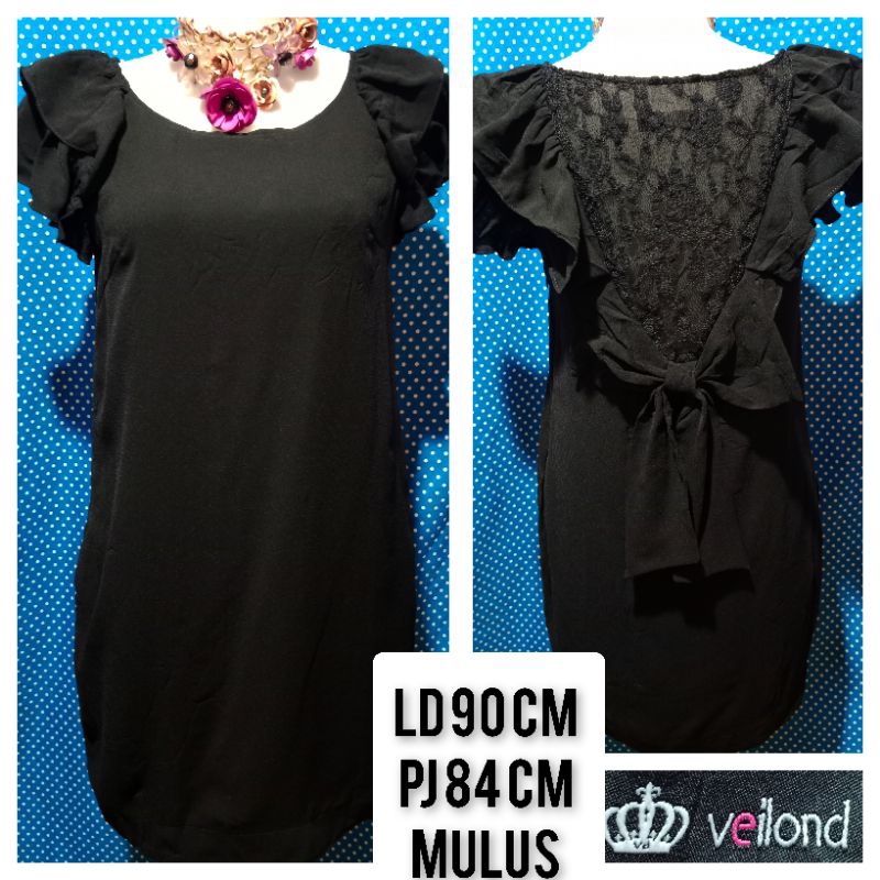 Jual MINI DRESS PESTA HITAM(VEILOND) | Shopee Indonesia