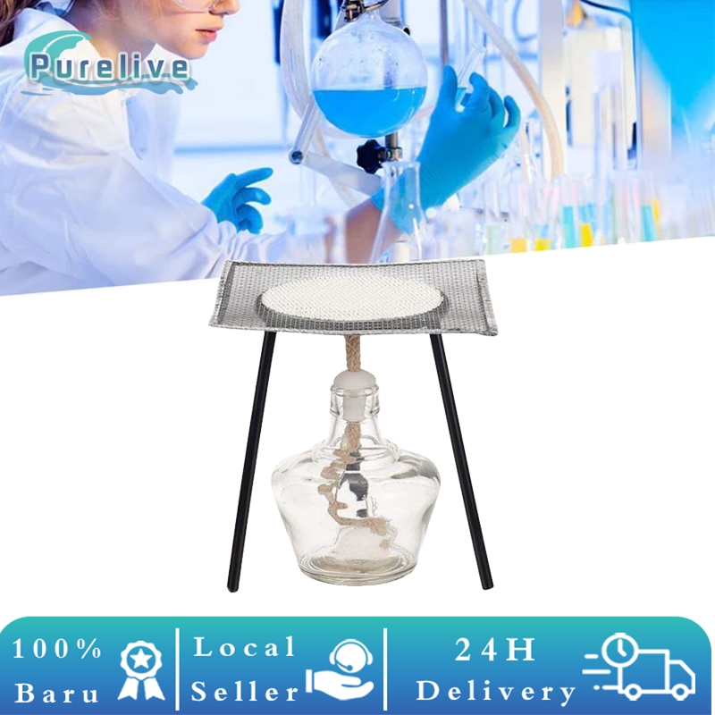 Jual Paket Pemanas Laboratorium Set Kaki Tiga Kasa Asbes Lampu Spirtus ...