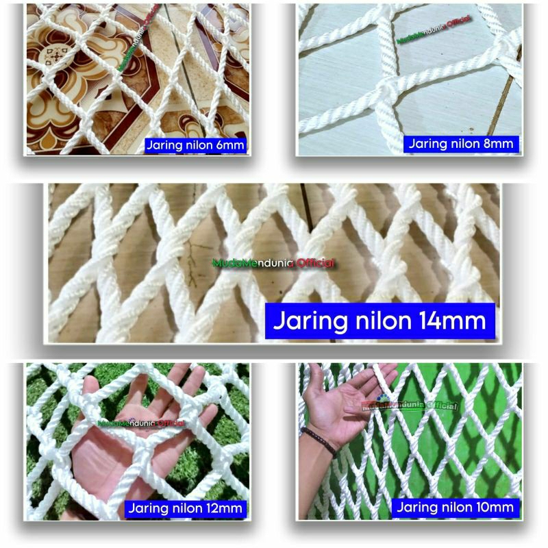 Jual Jaring Nilon 10mm Hammock/Climbing Net/Outbound/Jaring Safety ...
