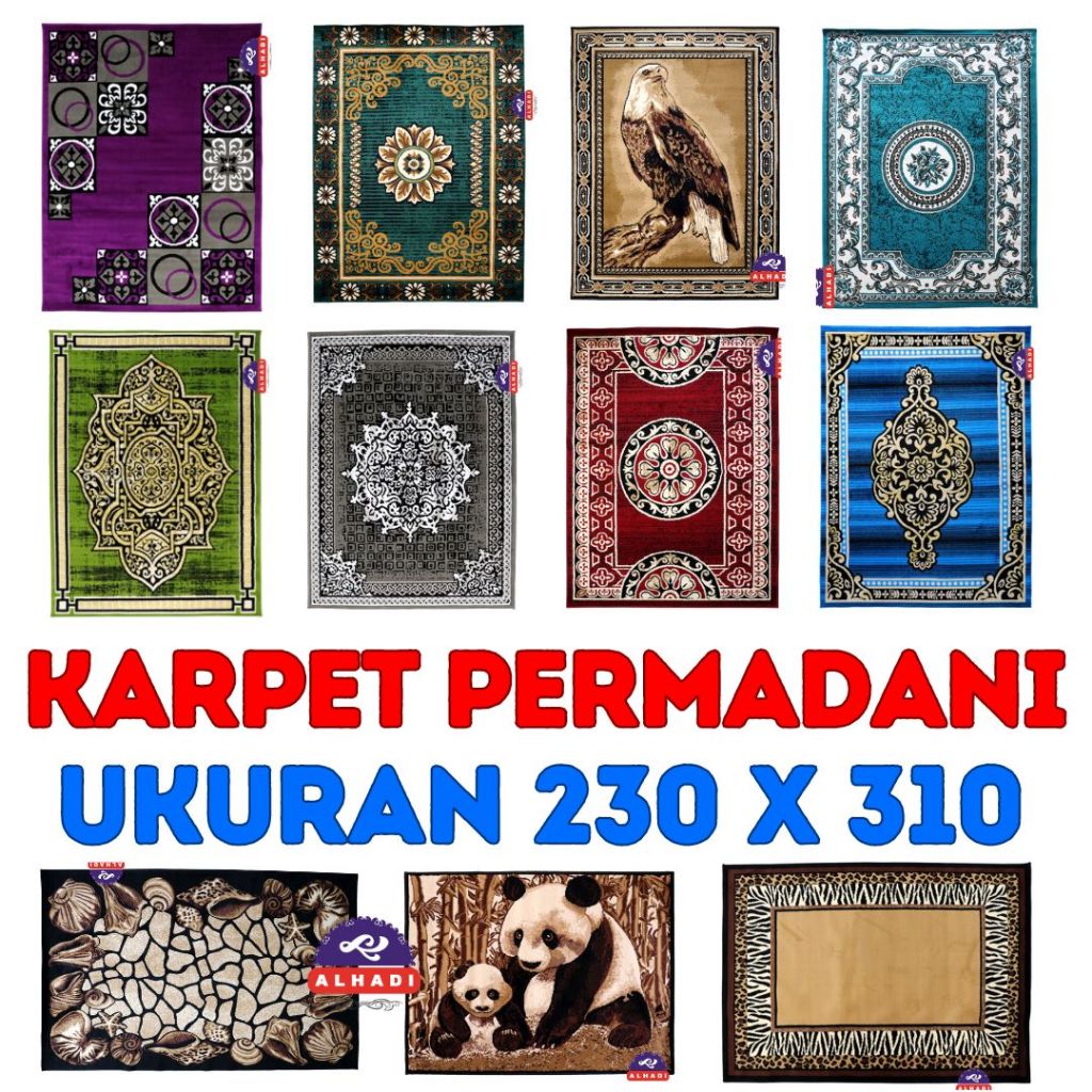 Jual Alhadi Permadani 230 x 310cm Tebal 8mm Karpet Lantai Shabel Mobel ...