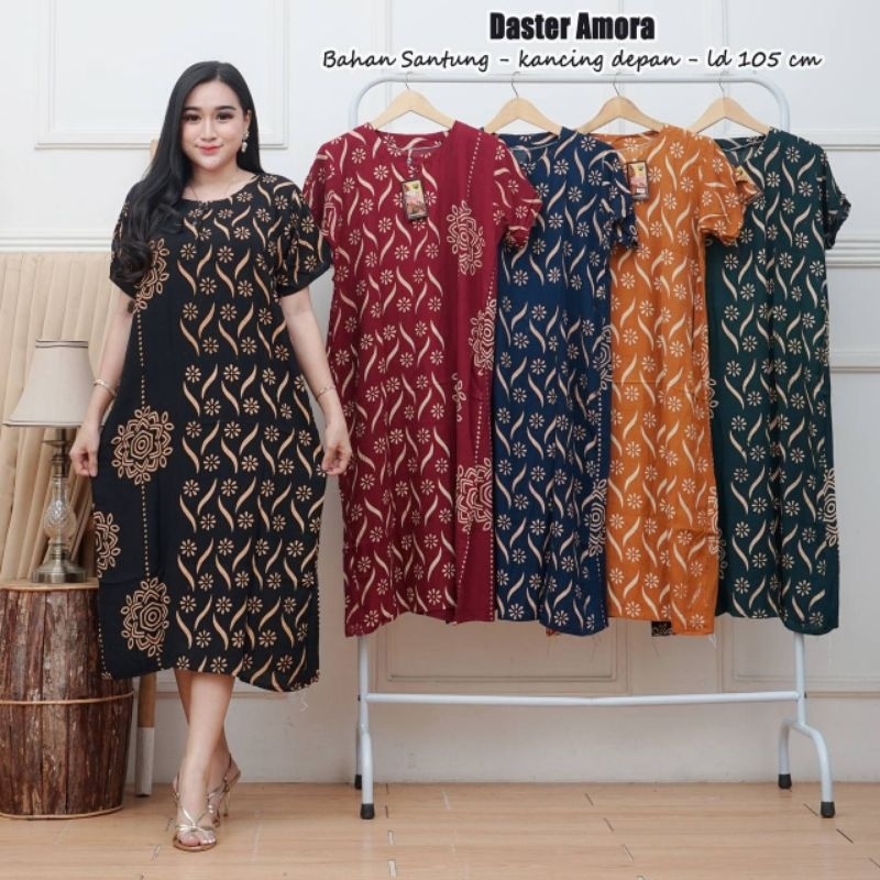 Jual Daster ibu kekinian Pakaian wanita santai kancing depan Busui Adem ...