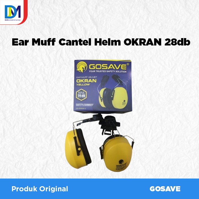 Jual Ear Muff Cantel Helm OKRAN 28db GOSAVE Produk Original | Shopee ...