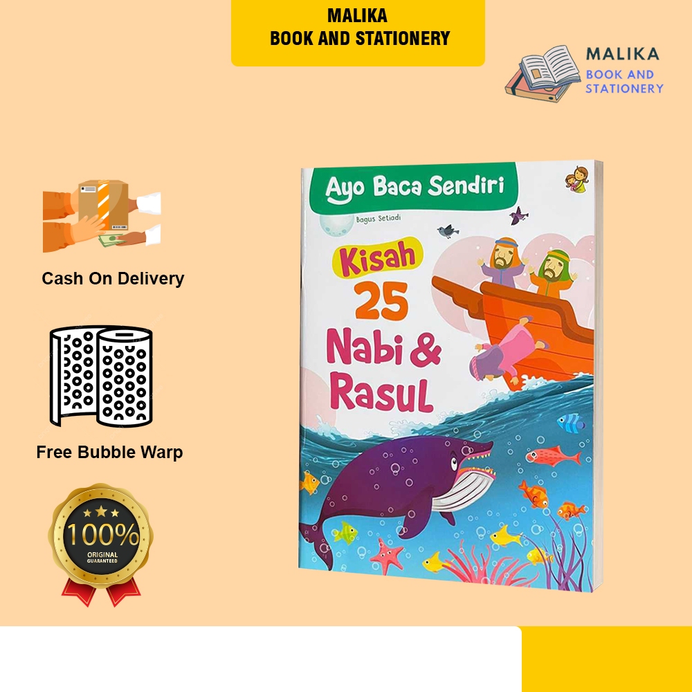 Jual Buku Dongeng Cerita Anak Islam Ayou Baca Sendiri Kisah 25 Nabi Dan Rasul Anak Tk Paud ...