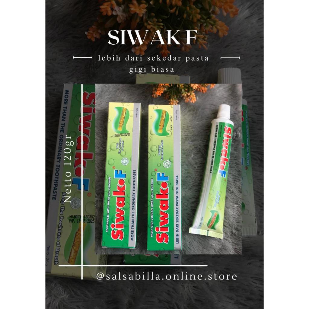 Jual Pasta Gigi Siwak F Original 120 Gram Halal Toothpaste | Shopee ...