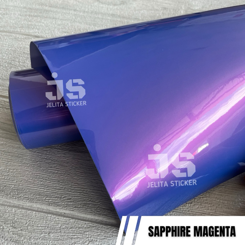 Jual [ ROLL ] Sticker Sapphire Blue Magenta / Skotlet Biru Lembayung ...