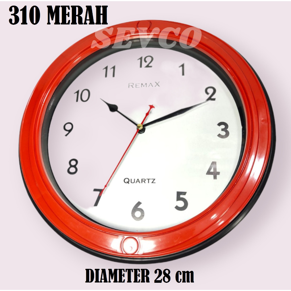 Jual REMAX Jam Dinding Bulat Quartz 320, 310 Sedang / Jam Dinding Polos ...