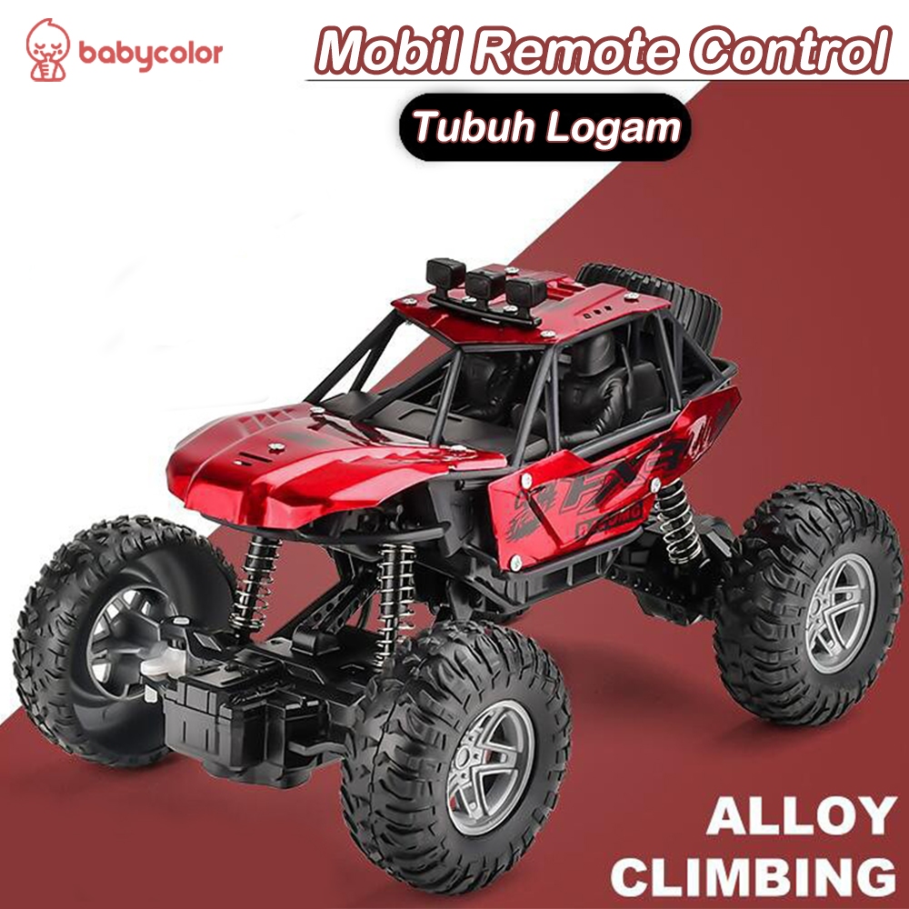 Jual BABYCOLOR Spray Mobil Remote Control Metal RC Offroad Climbing Car Rock Crawler Remote ...