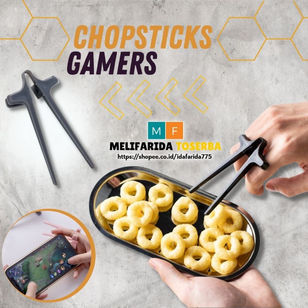 Jual Finger Chopsticks Sumpit Cemilan Snack Gamers Gaming Anti Tangan ...