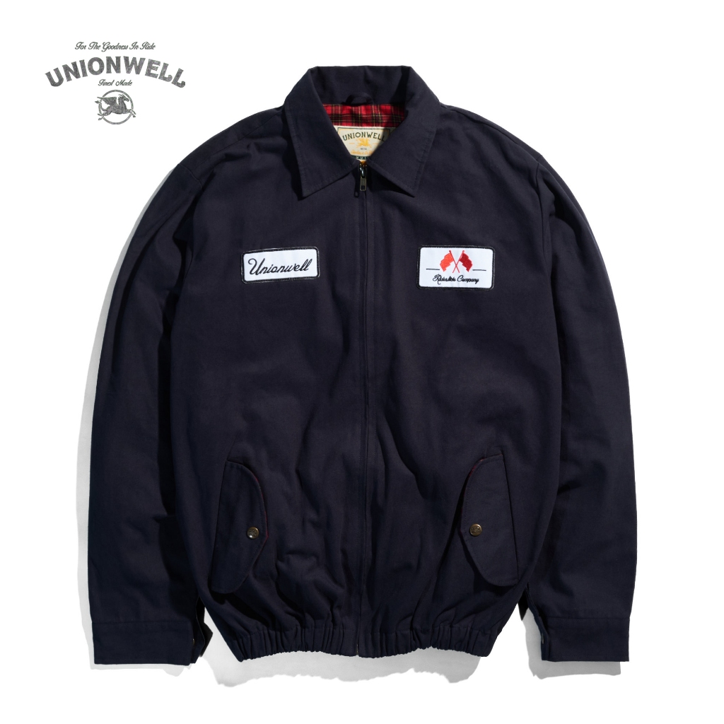 Jual Unionwell Jacket Harrington James Dean Navy | Shopee Indonesia