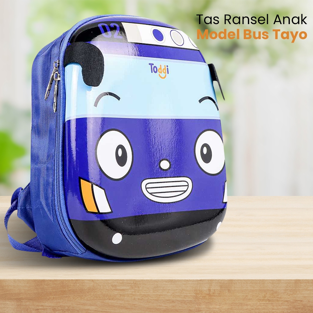 Jual Tas Ransel Anak Anti Air Tas Karakter Bus Tayo Tas Anak PAUD TK SD Tas Sekolah Tayo ...