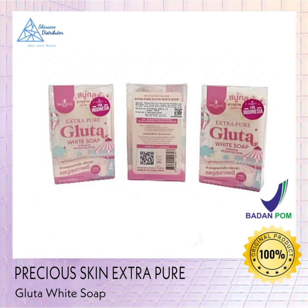 Jual Precious Skin Extra Pure Gluta Whitening Body & Face Soap / Sabun ...