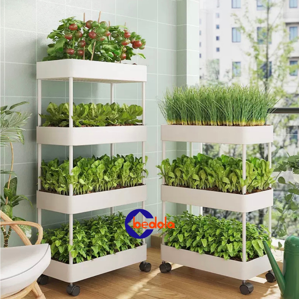Jual Rak pot tanaman sayur susun serbaguna di balkon | Shopee Indonesia