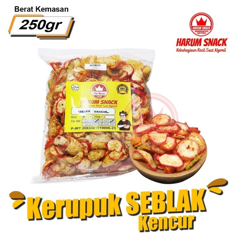 Jual KERUPUK SEBLAK KENCUR 250 gram [Harum Snack Official] | Shopee ...