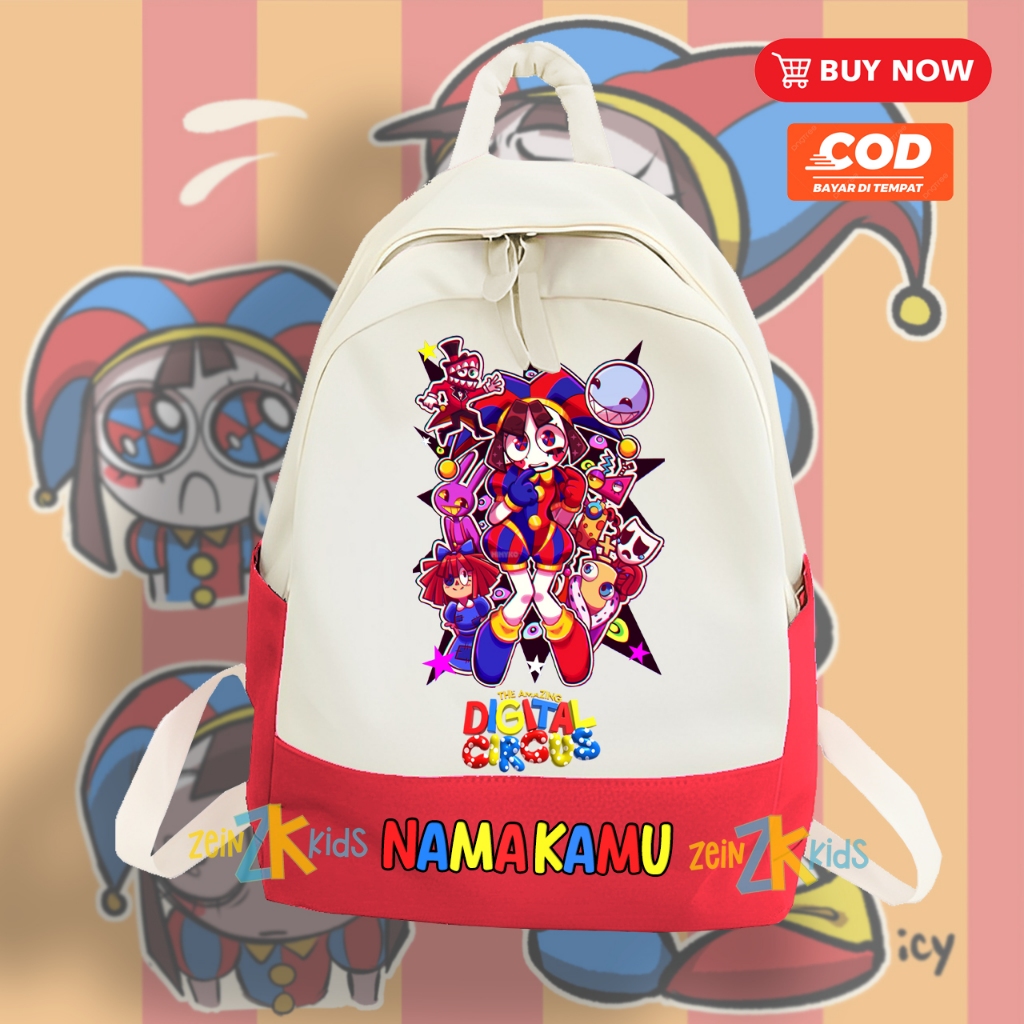 Jual Ransel Anak Tas Anak The Amazing Digital Circus / Tas Anak TK PAUD ...