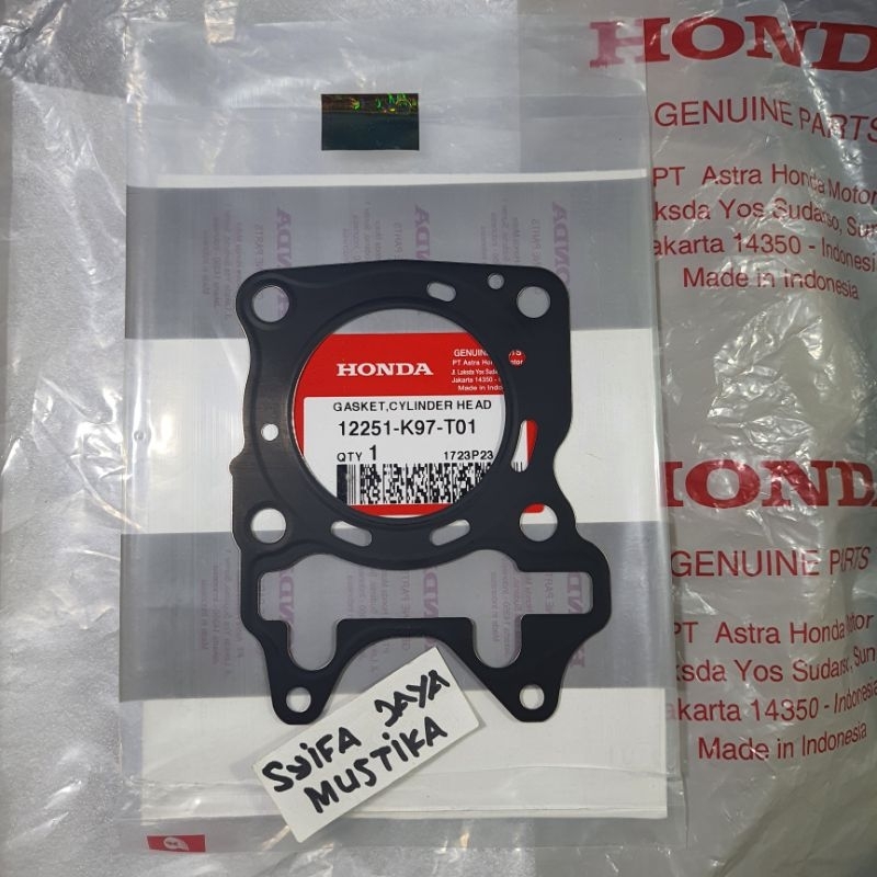 Jual paking gasket blok head pcx 150 adv 150 vario 150 gasket cylinder ...