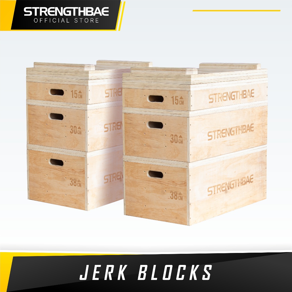 Jual Jerk Block STRENGTHBAE Olympic Weightlifting Blocks Pull Box Boxes ...