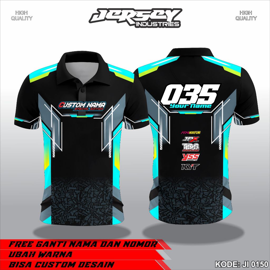 Jual jersey Racing team Balap ( Custom Nama ) - Jersey Racing | Shopee ...