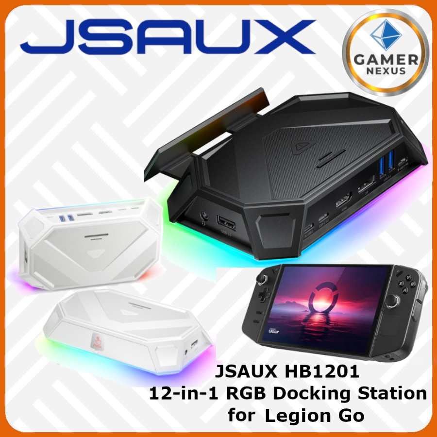 Jual JSAUX HB1201 12-in-1 RGB Docking Station for Legion Go USB HUB Dock | Shopee Indonesia