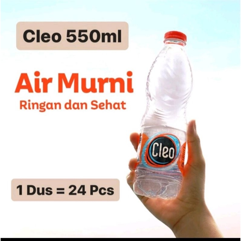 Jual Cleo Botol 550 Mili isi 24. Minuman murni sehat. Cocok untuk acara acara. Isinya lebih ...