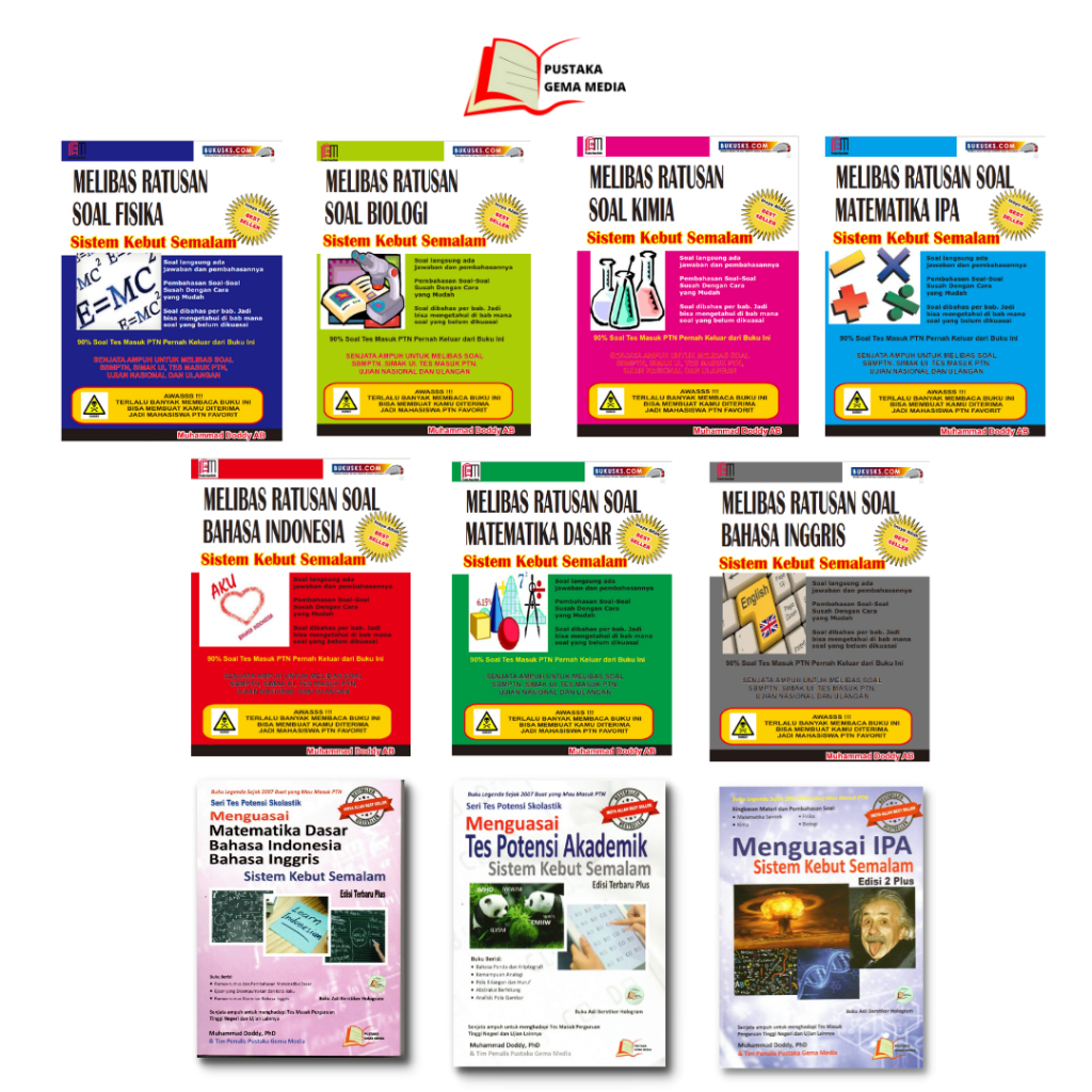 Jual Pustaka Gema Media - Paket Buku Belajar IPA SMA | Bank Soal Kisi ...
