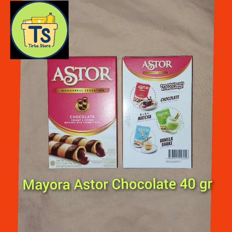 Jual mayora astor chocolate wafer stick 40 gr | Shopee Indonesia
