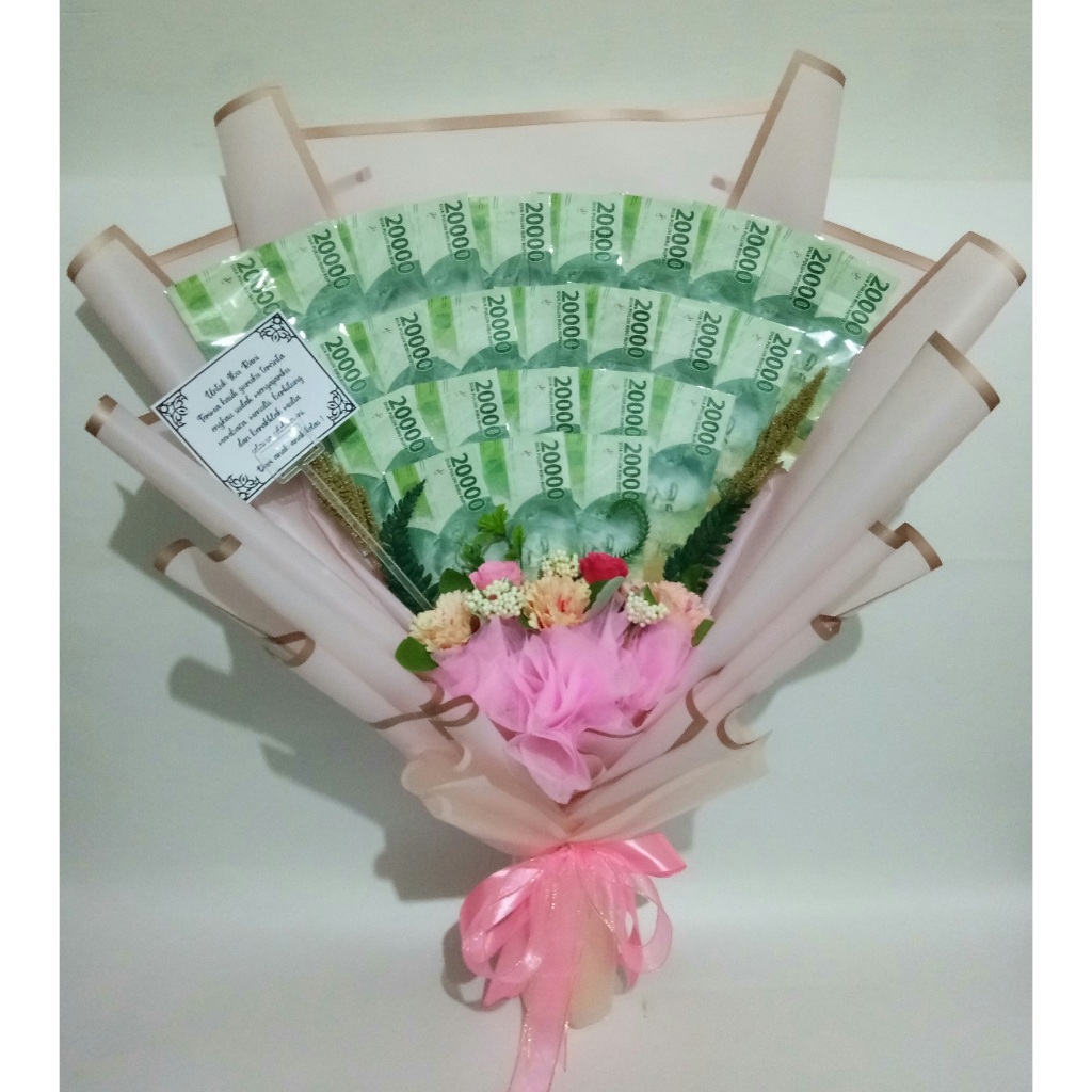 Jual Cassing Buket Souvenir Uang / Kado Buket Uang / Buket Uang 25 ...
