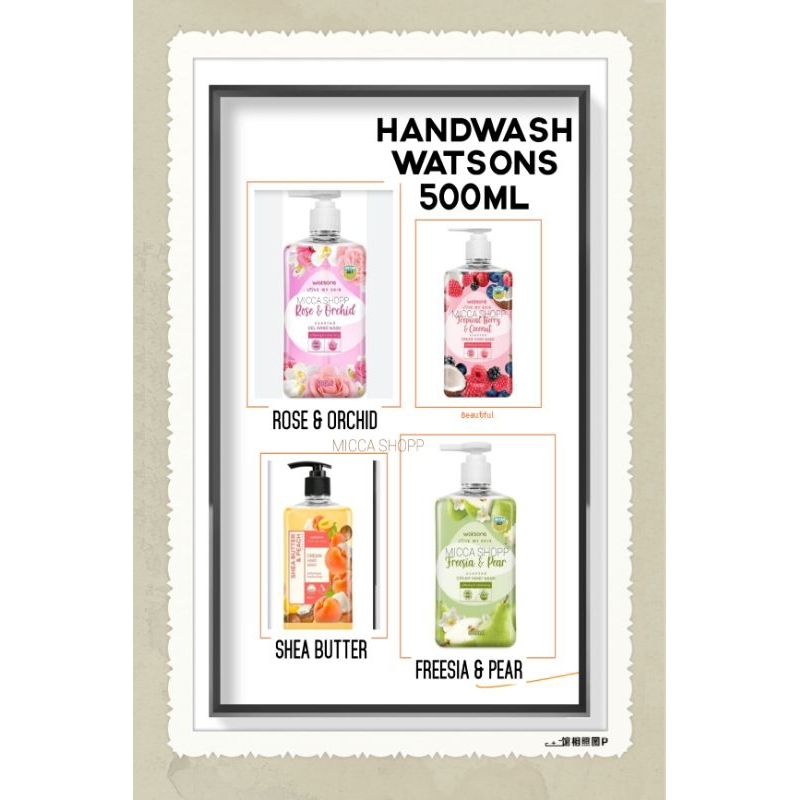 Jual HAND WASH 500ML WATSONS / HANDWASH / SABUN / SABUN CUCI TANGAN ...