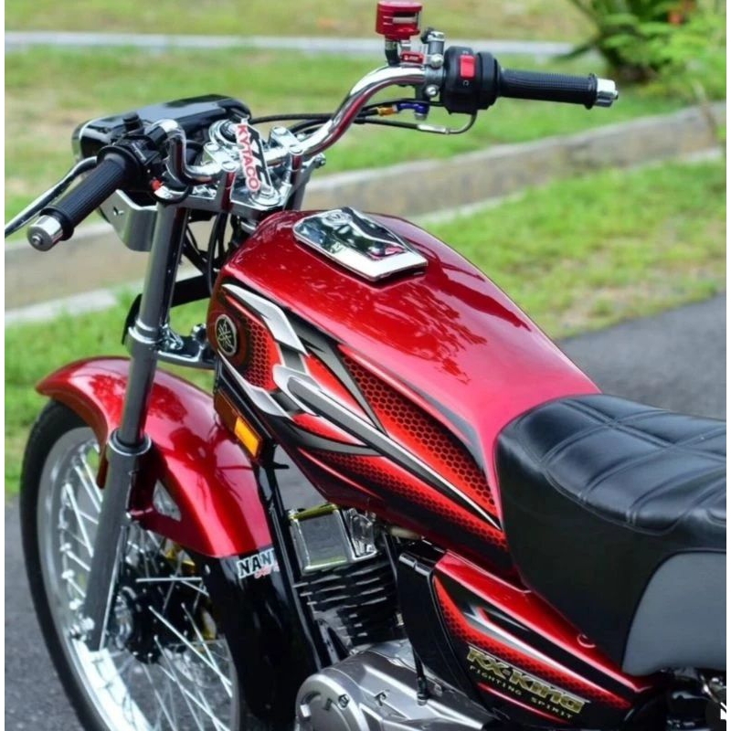 Jual stripping lis sticker standar ori Yamaha RX-KING 2007 Warna merah ...
