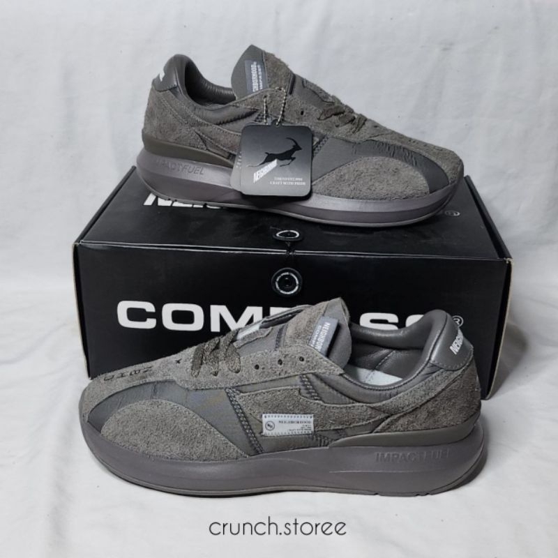 Jual [ORIGINAL] Sepatu Compas Velocity X Neighborhood Black | Dark Grey ...