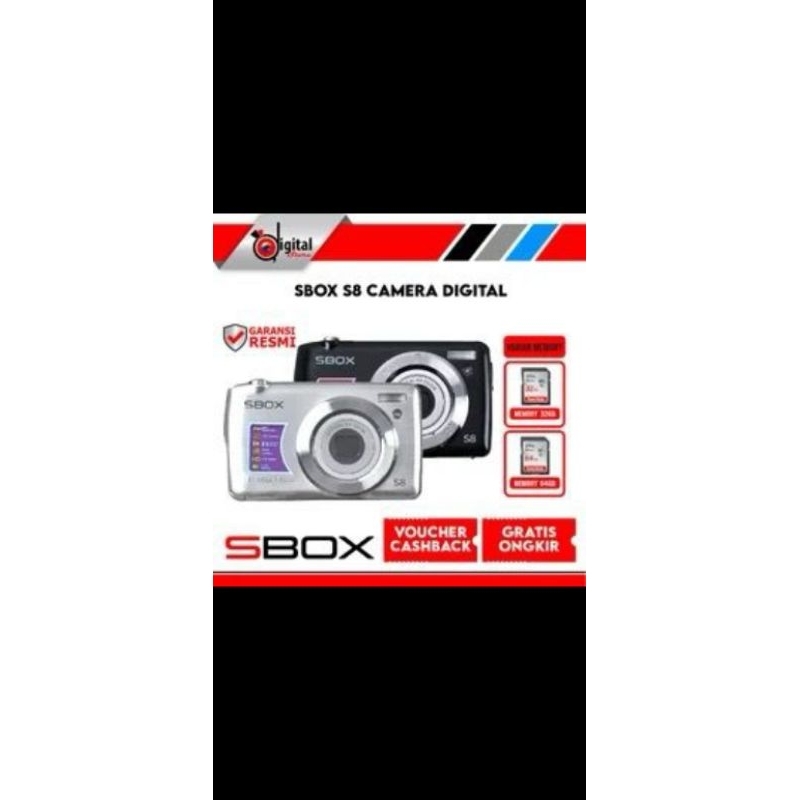 Jual SBOX S8 Kamera Digital / Kamera Poket100% ORIGINAL DAN BARU | Shopee Indonesia