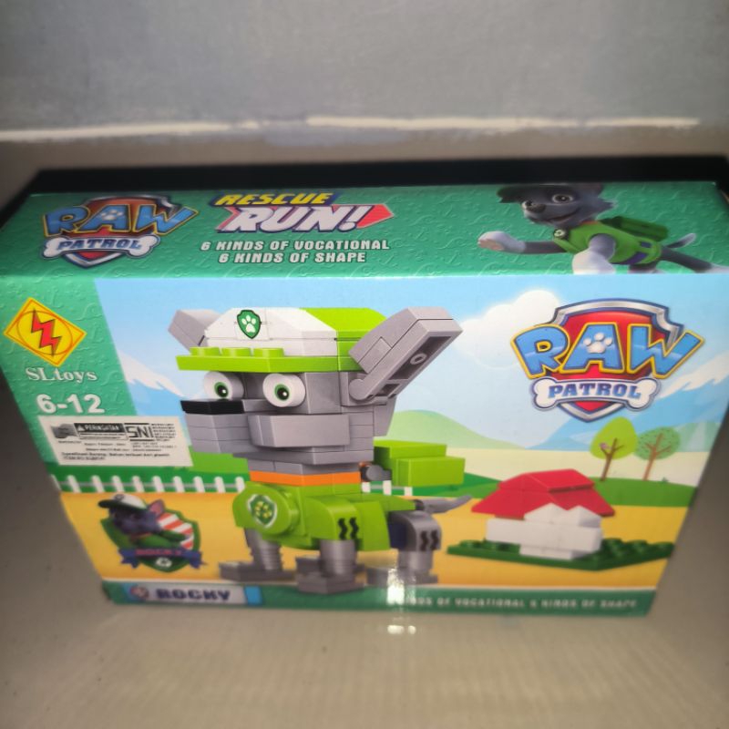 Jual mainan brick paw patrol / bricks paw patrol / chase skye Rubble ...