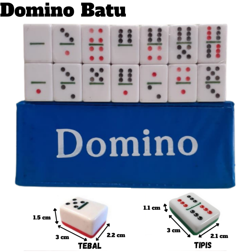 Jual Domino Batu Gaple / Dam Batu Satu Set Dengan Kotak Penyimpanan ...