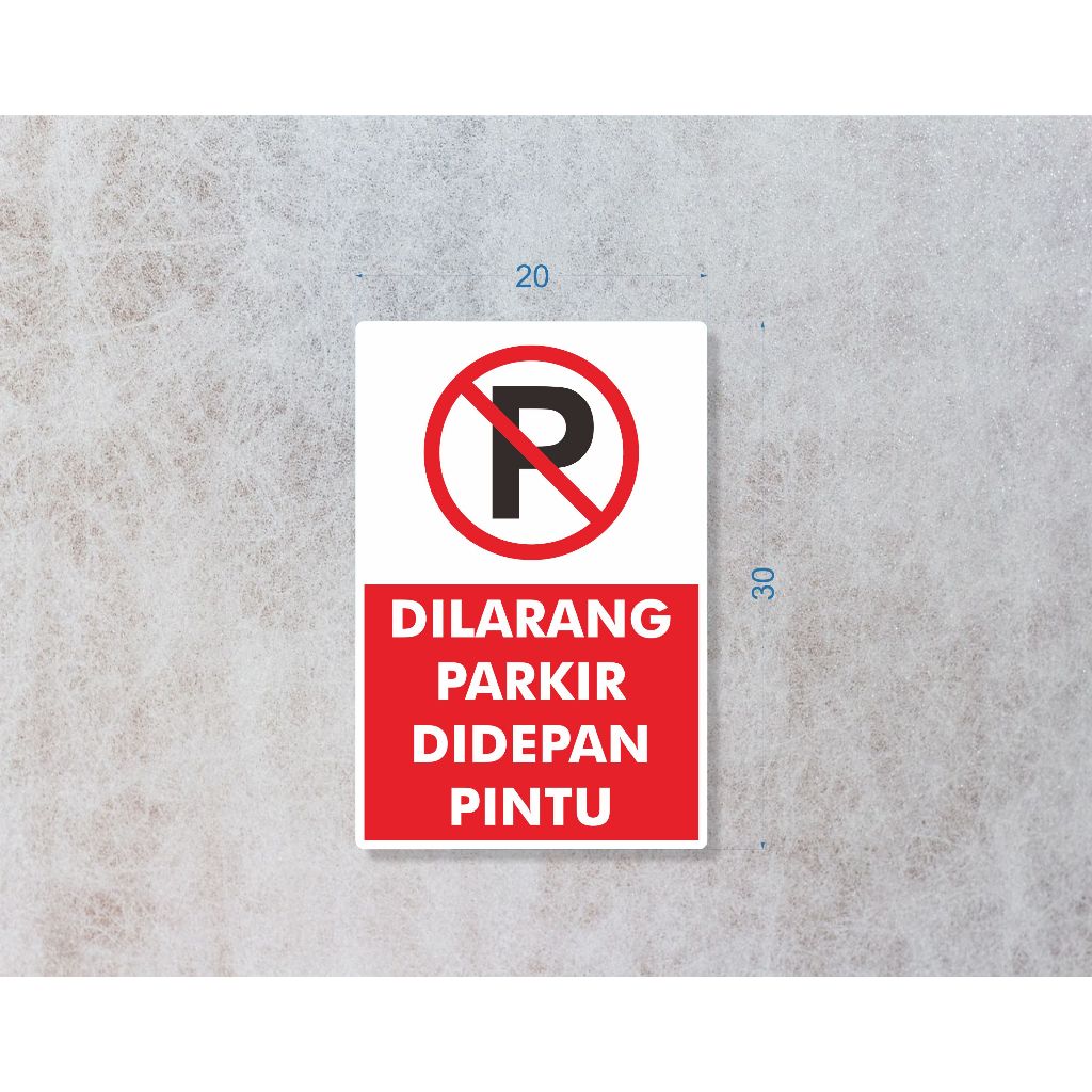 Jual Akrilik Dilarang Parkir Murah | Sign Papan Nama Dilarang Parkir ...