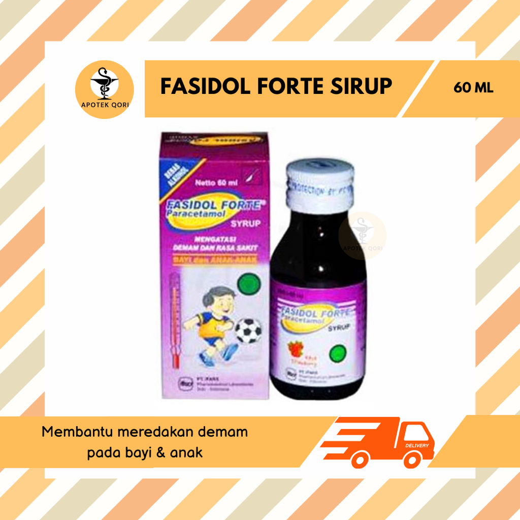 Jual FASIDOL FORTE SIRUP 60 ML/PARACETAMOL/DEMAM NYERI ANAK | Shopee ...