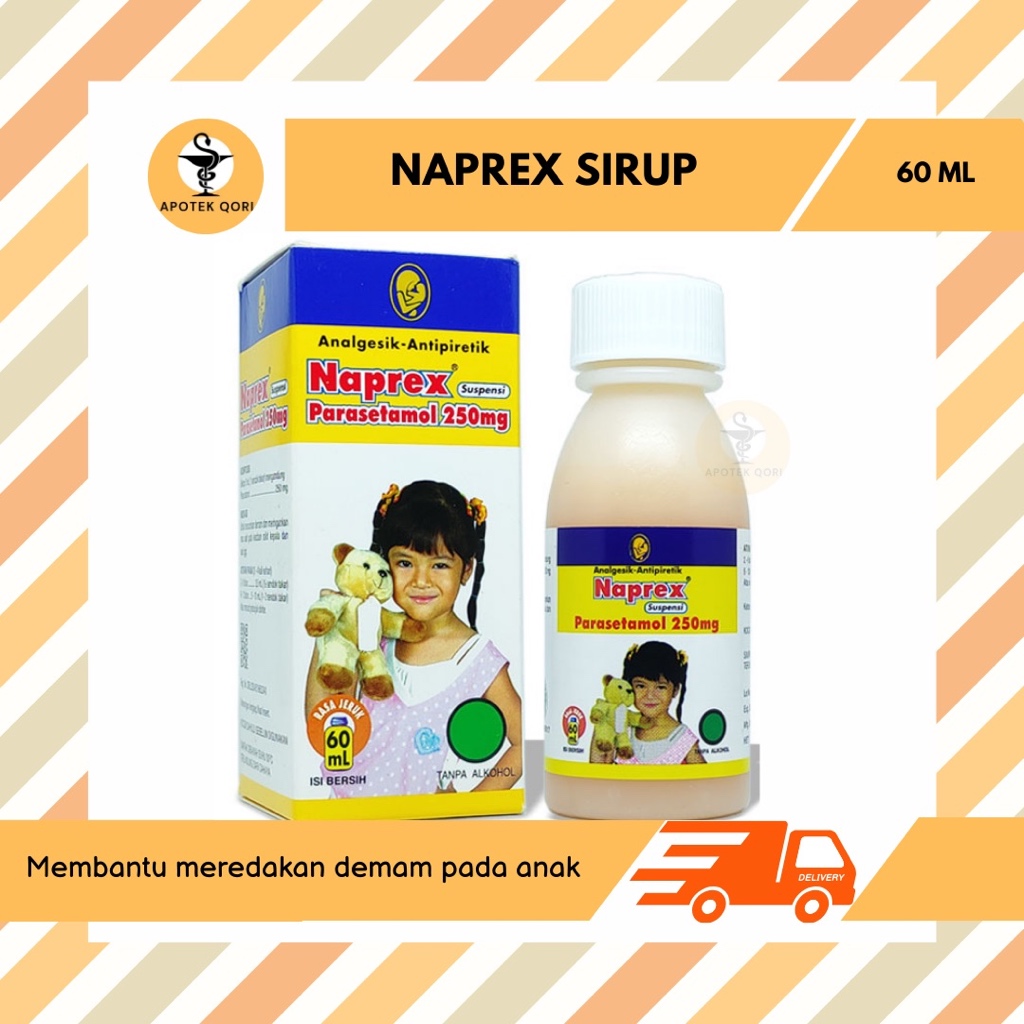Jual NAPREX SIRUP 60 ML/PARACETAMOL/DEMAM NYERI ANAK | Shopee Indonesia
