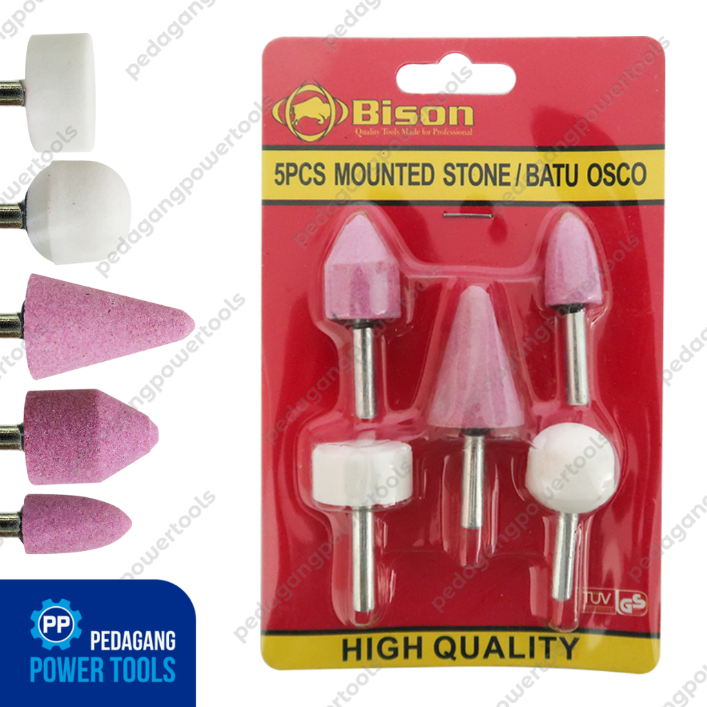 Jual BISON 5 PCS SET BATU OSCO MATA BOR BATU GERINDA BOTOL MOUNTED ...