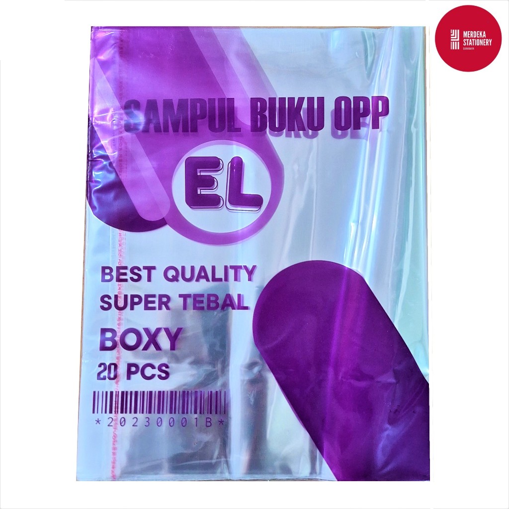 Jual Sampul Buku Book Cover Plastik Plastic Opp Boxy Boxi Lem El Super