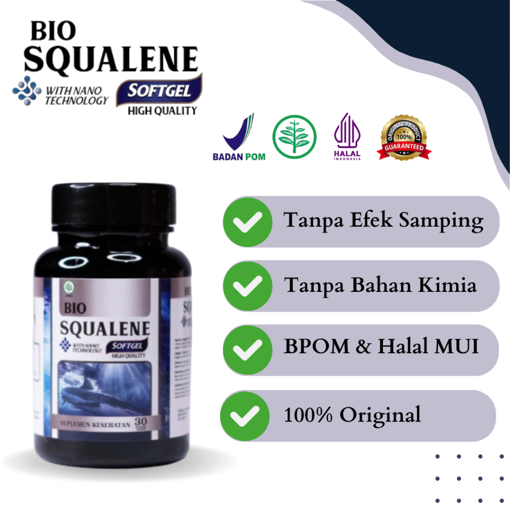 Jual Bio Squalene Softgel Minyak Hati Ikan Hiu Omega 3 6 9 Fish Oil ...