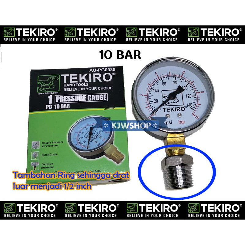 Jual Manometer TEKIRO Drat 1/2 inch Pressure Gauge Tekiro 1/2 inch Pressure Gauge 1/2 in TEKIRO ...