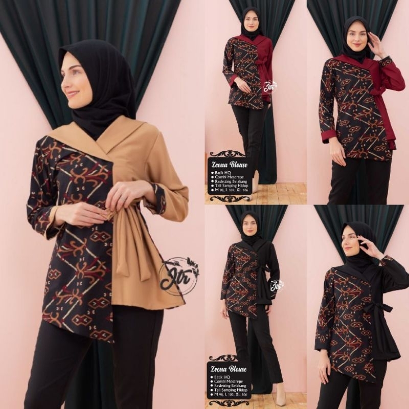 Jual JUMBO 3L 4L 5L 6L 7L BAJU BATIK WANITA MODERN MONALISA GENES | Shopee Indonesia