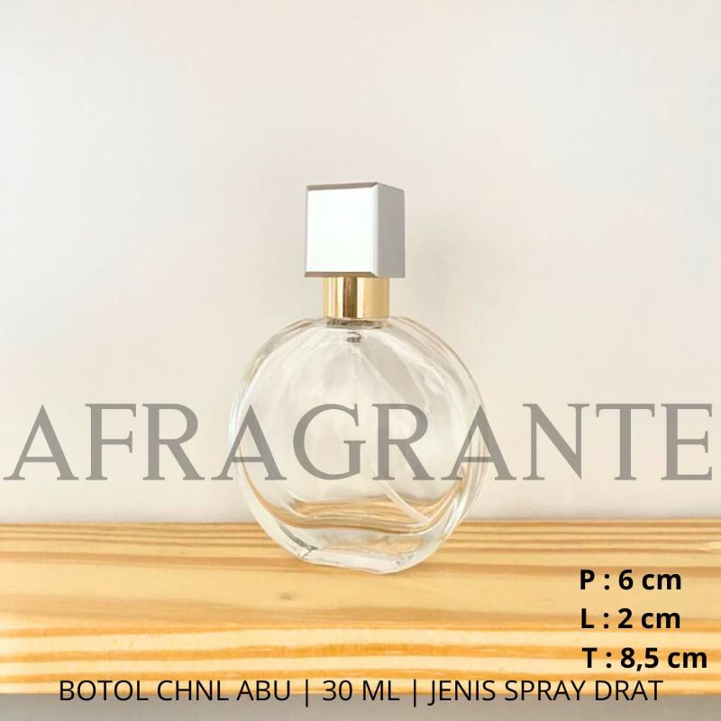 Jual botol parfum chn*el chance abu 30 ml drat- botol parfum bulat 30ml ...