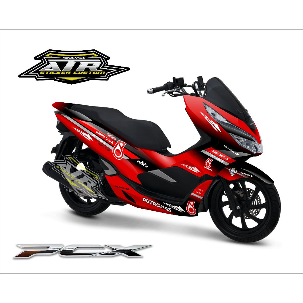 Jual Decal Sticker Honda PCX 150 Fullbody - Dekal PCX150 New Desain ...