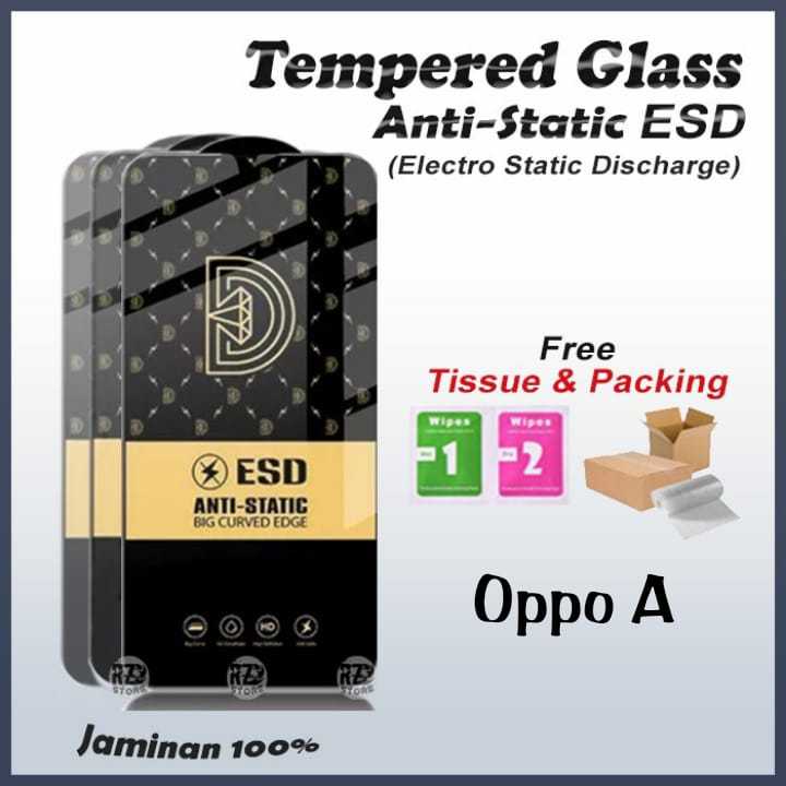 Jual TG FULL glossy kaca anti static tempered glass bening OPPO A3 A3X A5 A5X A5I A8 A11 A15 ...