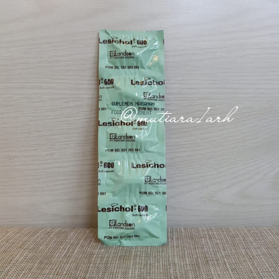 Jual LESICHOL 600 MG 1 STR 5 TAB | Shopee Indonesia