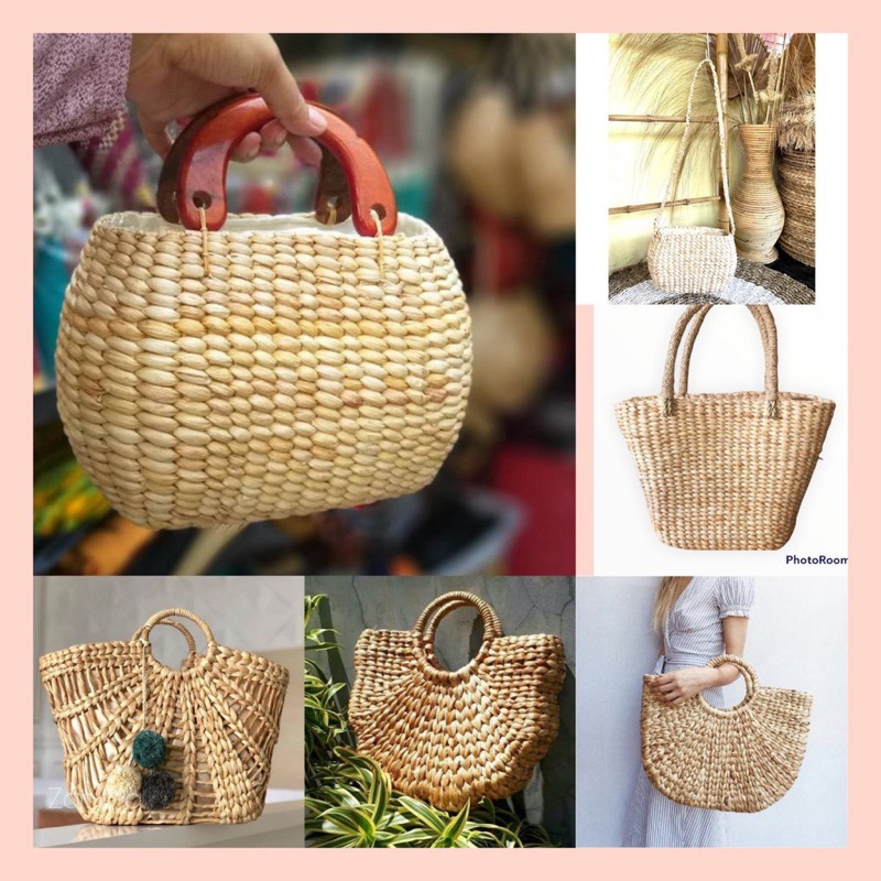 Jual TAS ENCENG GONDOK ANYAM NATURAL ETNIk/TAS ANYAM/HOME MADE/TAS ...