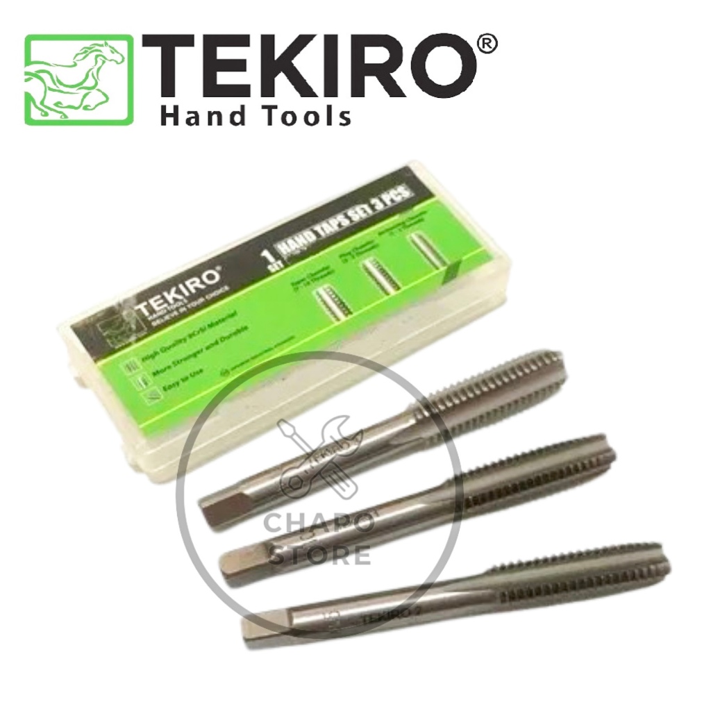 Jual Tekiro hand tap set isi 3pcs M3 M4 M5 M6 M8 M10 M12 pembuat drat set isi 3pcs | Shopee ...