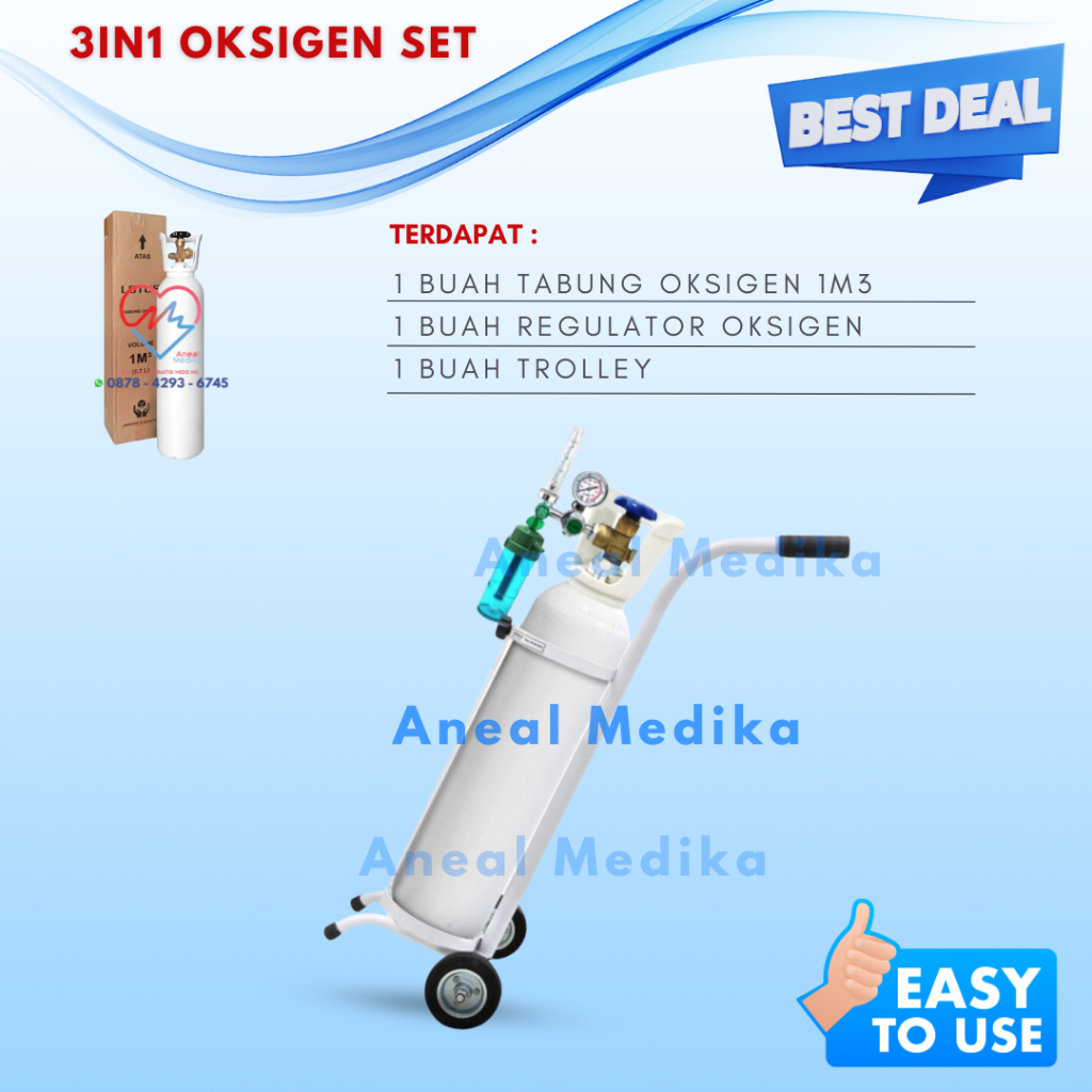 Jual Tabung Oxygen Lengkap 1m3 siap pakai - Tabung oksigen Set 1m3 ... Jual Tabung Oxygen Lengkap 1m3 siap pakai - Tabung oksigen Set 1m3 ...