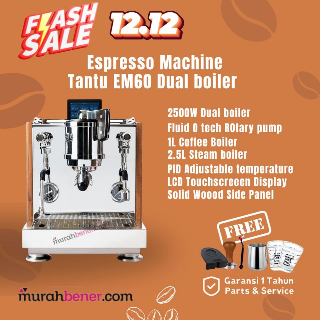 Jual Mesin kopi mesin espresso Maxtor Tantu EM60 double boiler Rotary pump | Shopee Indonesia