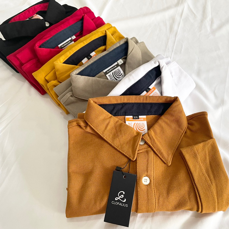 Jual CLOFALIUS ORIGINAL Polo Shirt Polos Lengan Pendek | Kaos Krah ...