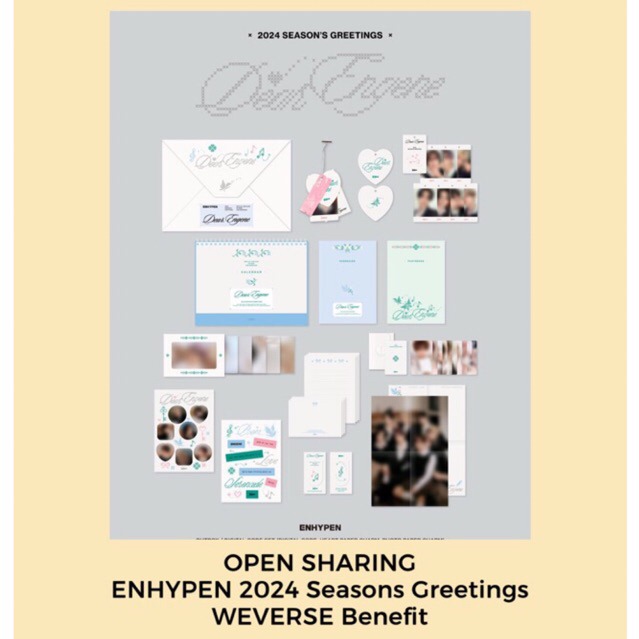 Jual [SHARING] ENHYPEN 2024 Seasons greetings SG24 weverse pob benefit | Shopee Indonesia